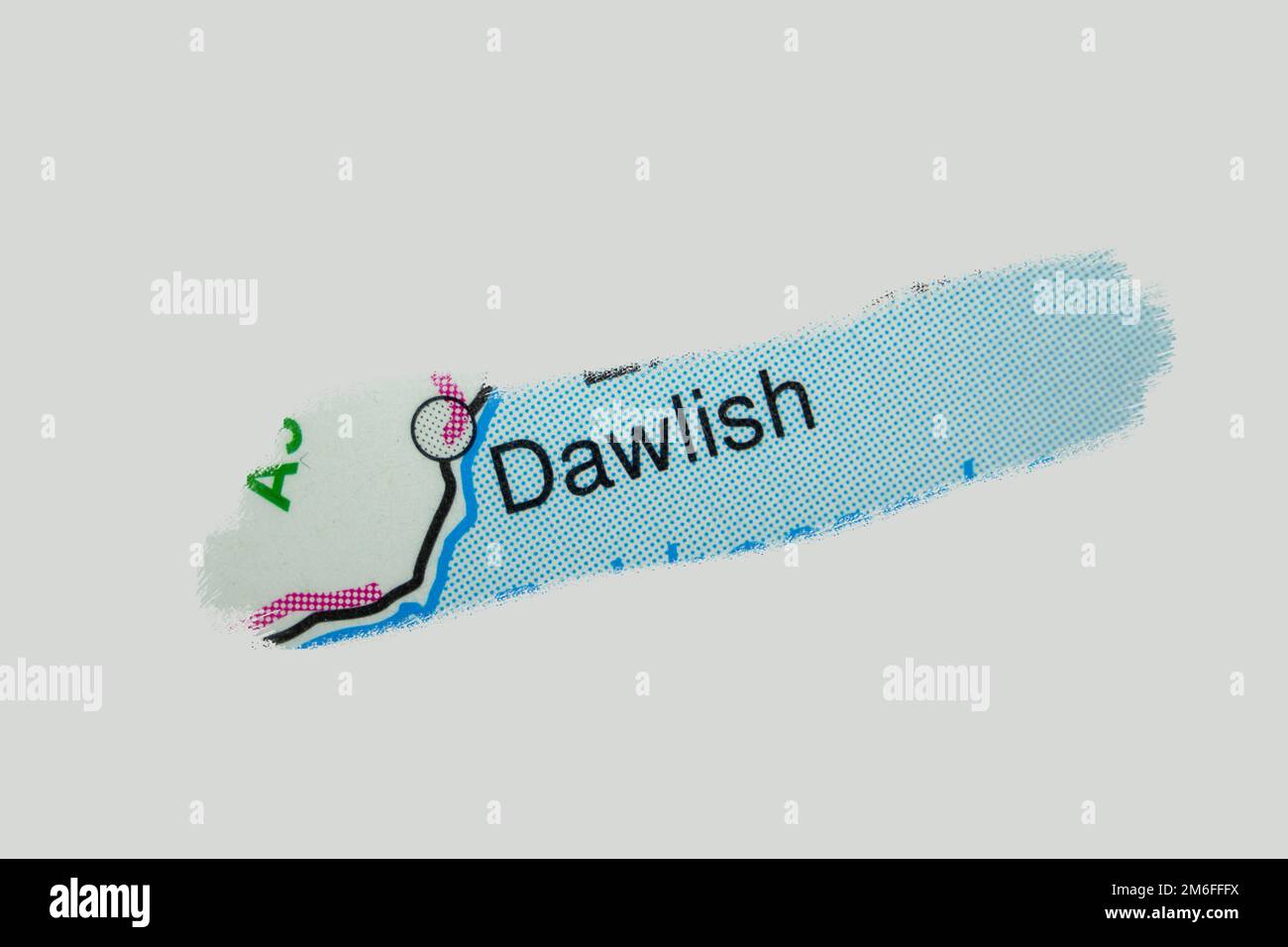 Map of dawlish hi-res stock photography and images - Alamy