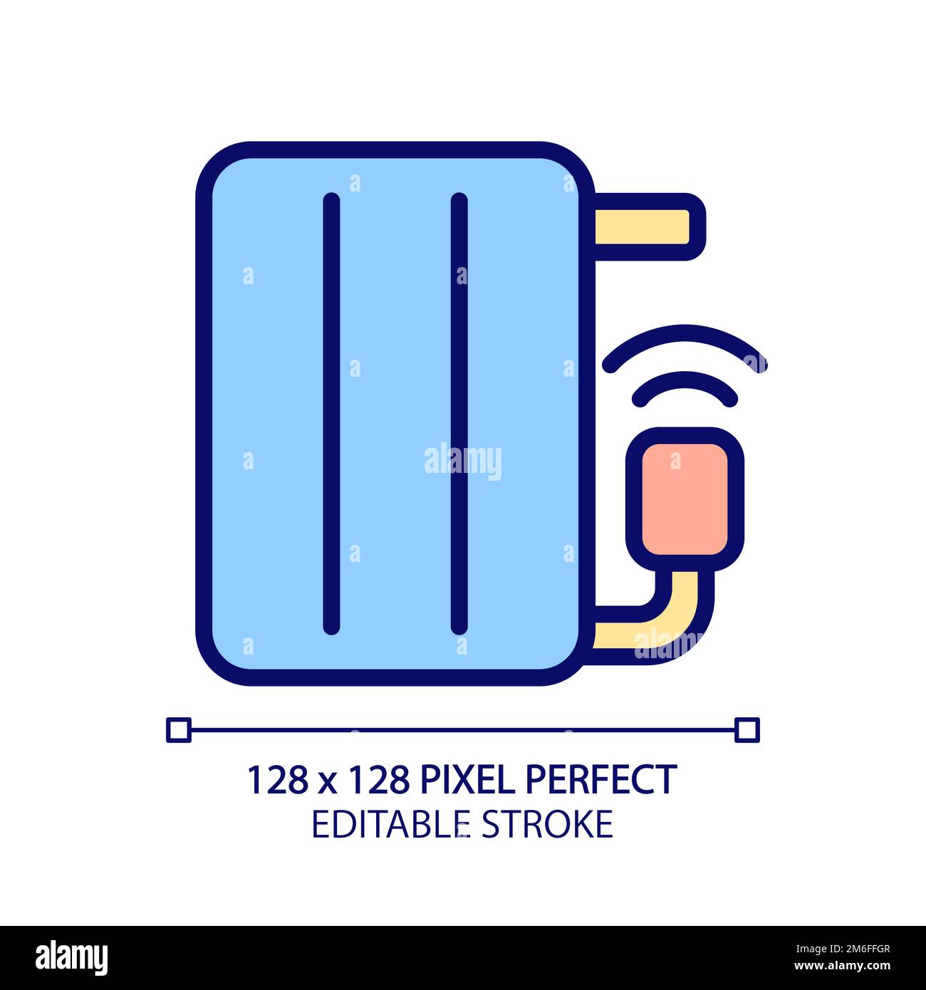 Smart radiator pixel perfect RGB color icon Stock Vector Image & Art - Alamy