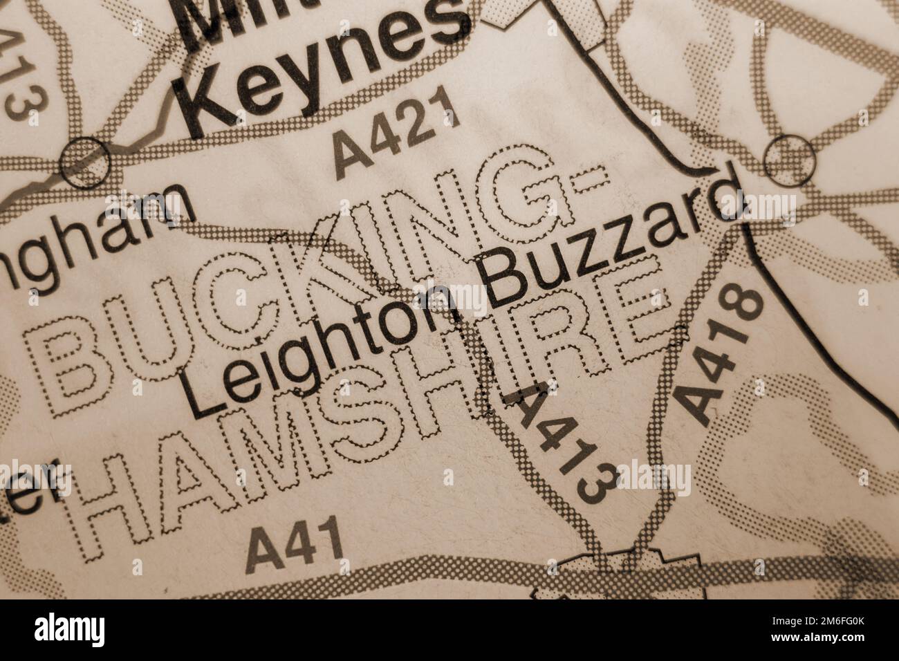 Map of leighton buzzard hi-res stock photography and images - Alamy