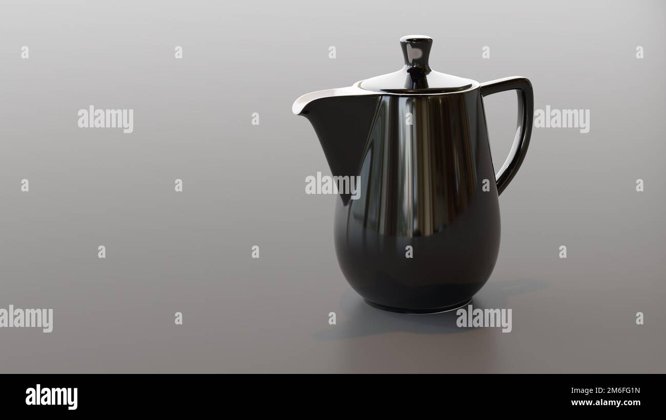 Black coffee pot hi-res stock photography and images - Alamy