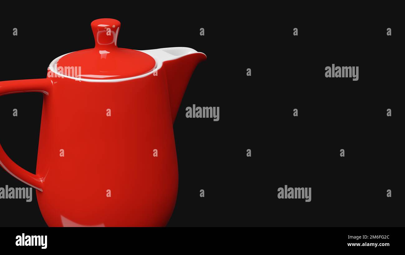 Red coffee pot hi-res stock photography and images - Alamy