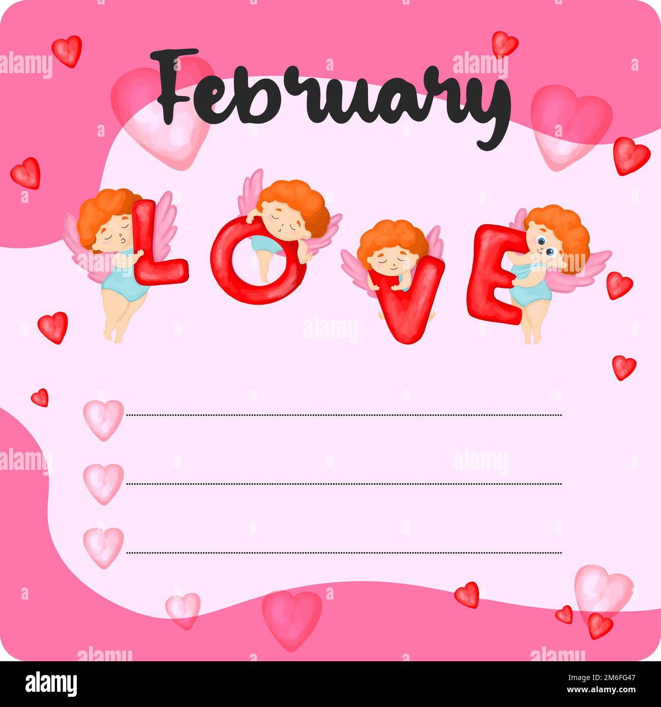 February monthly planner, weekly planner, habit tracker template and ...