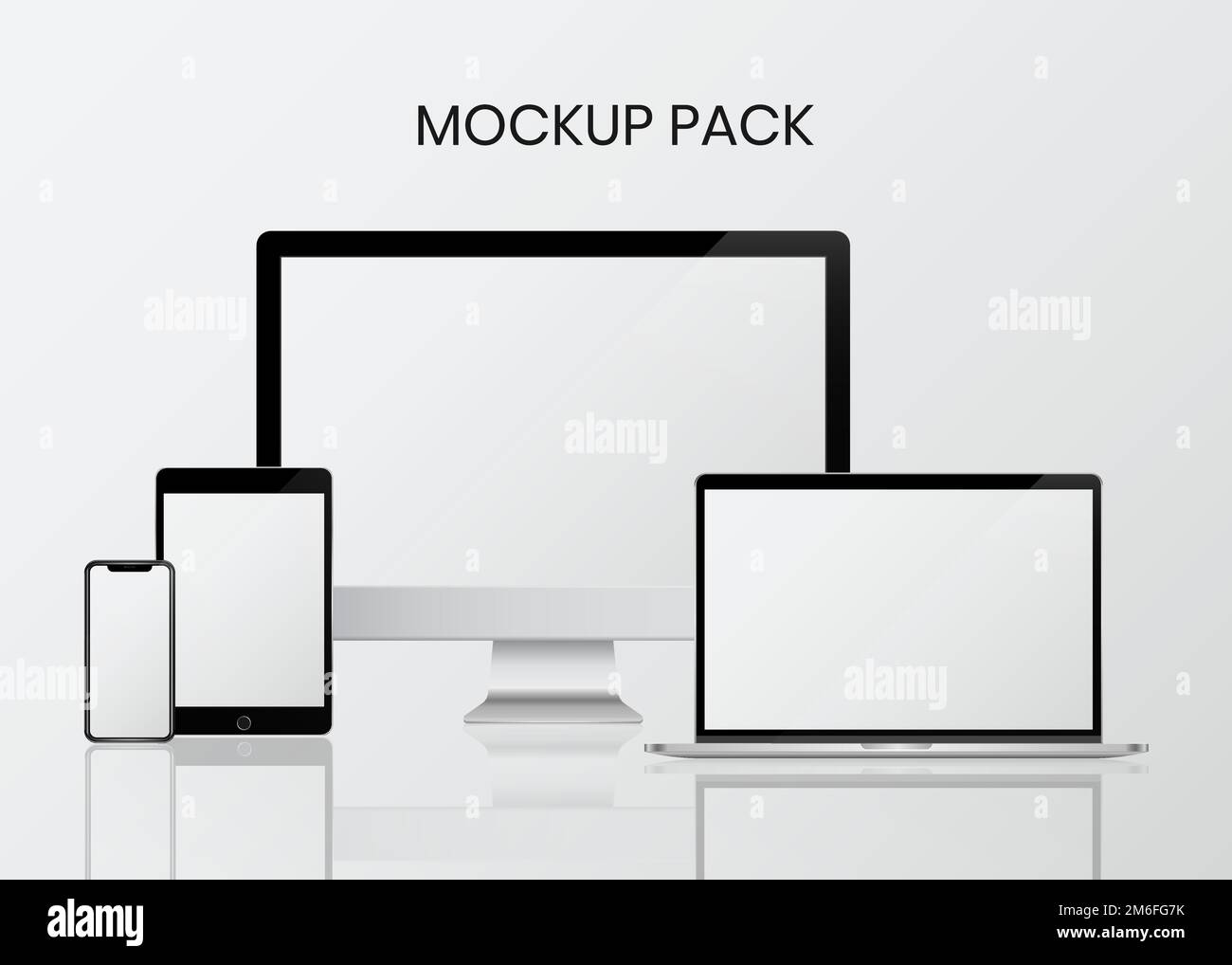Digital modern devices mockup pack Stock Vector Image & Art - Alamy
