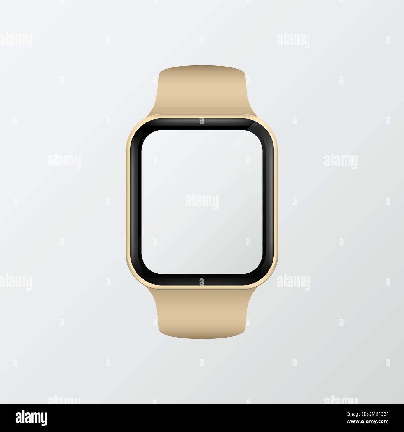 Digital smart watch screen mockup Stock Vector Image & Art - Alamy