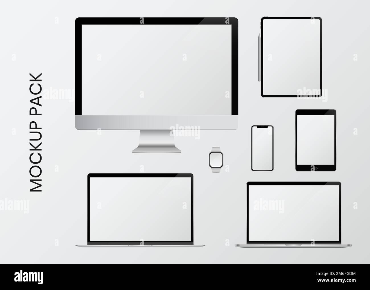 Mockup pack hi-res stock photography and images - Alamy