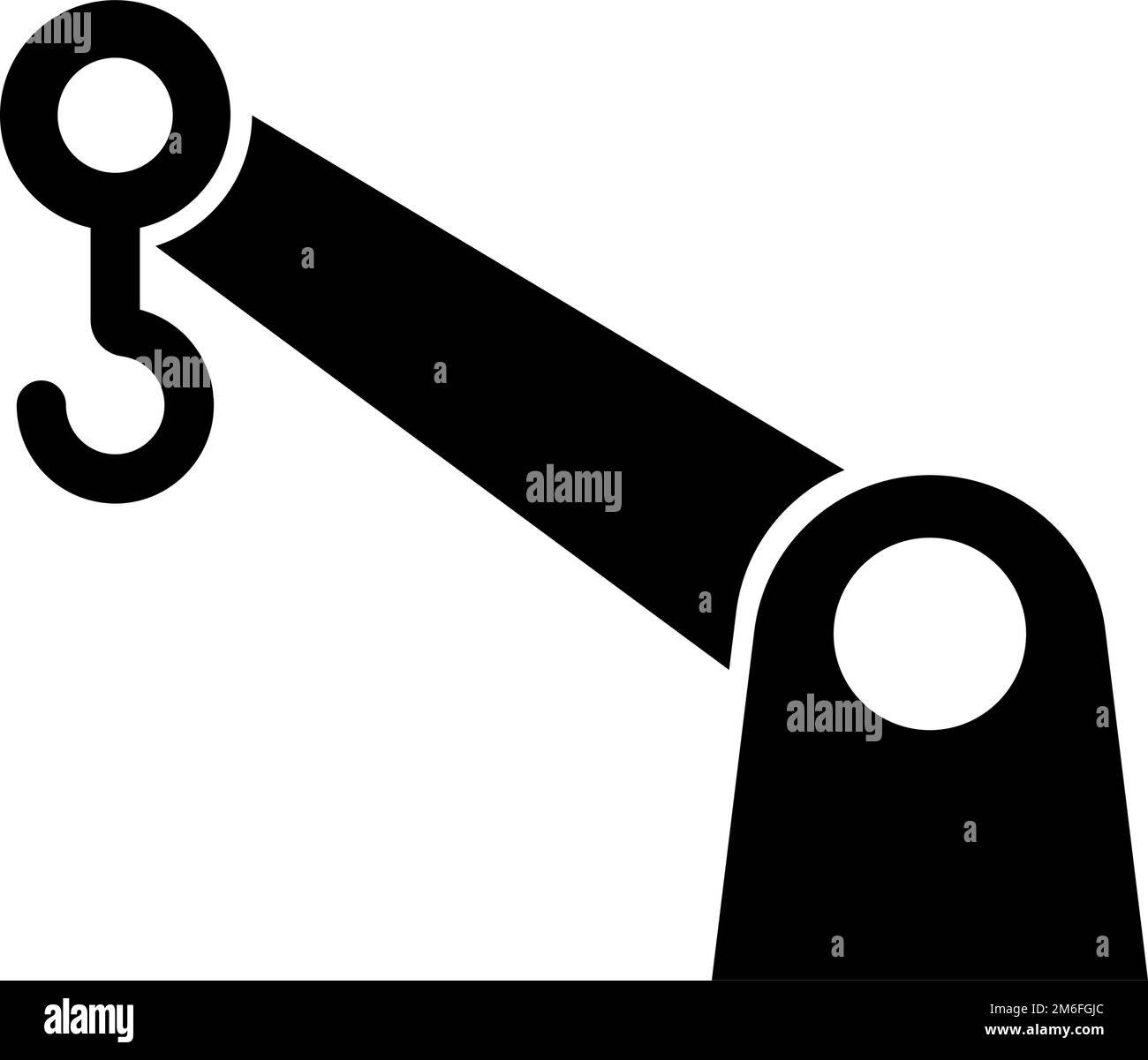 Crane silhouette icon. Lifting icon. Editable vector Stock Vector Image ...