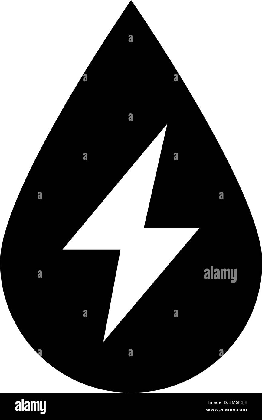 Charge water energy icon Stock Vector Images - Alamy