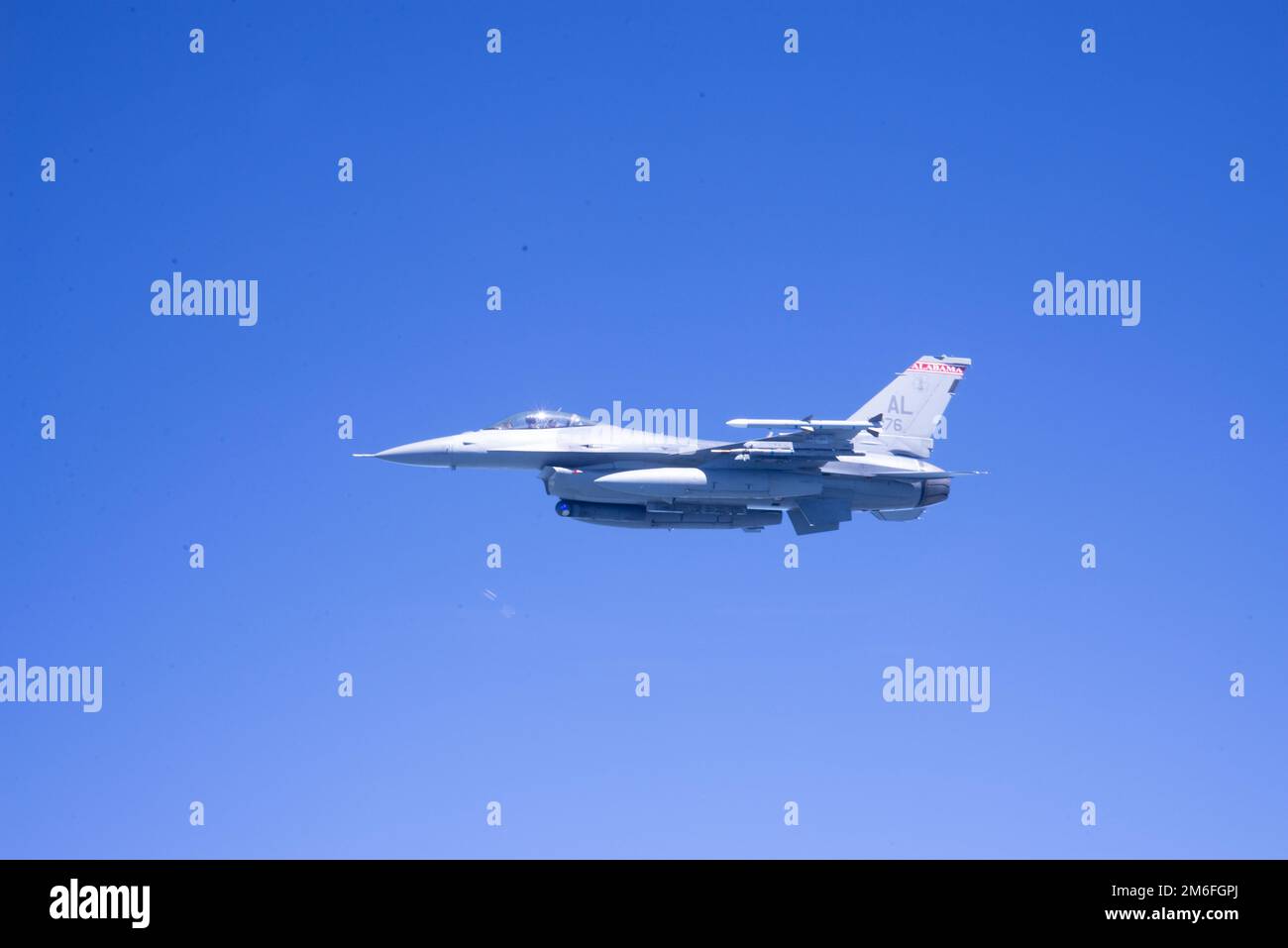 An F-16 Fighting Falcon from the 100th Fighter Wing, Maxwell Air Force ...