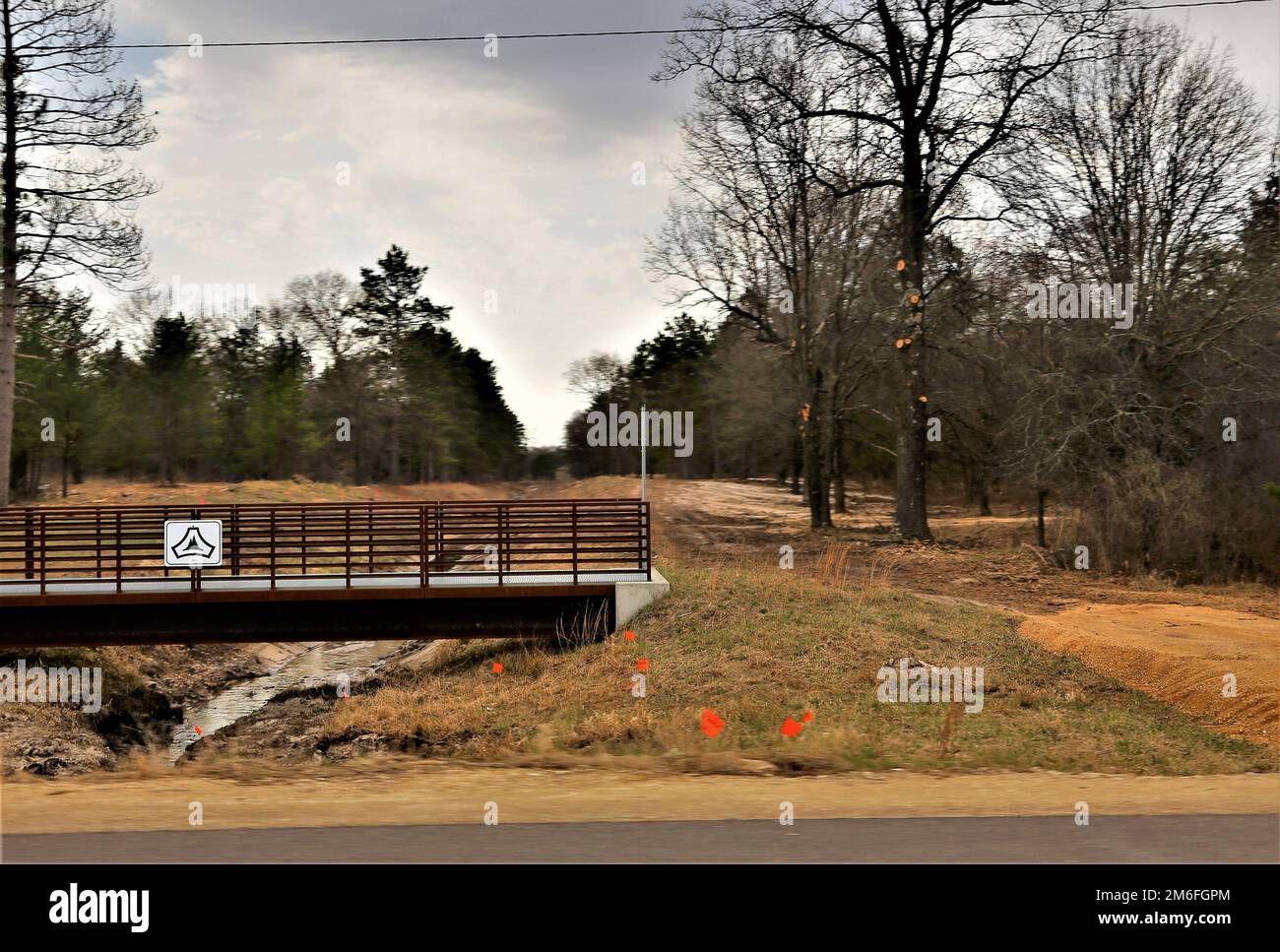 An area along Ditch 2A on the cantonment area at Fort McCoy, Wis., is ...