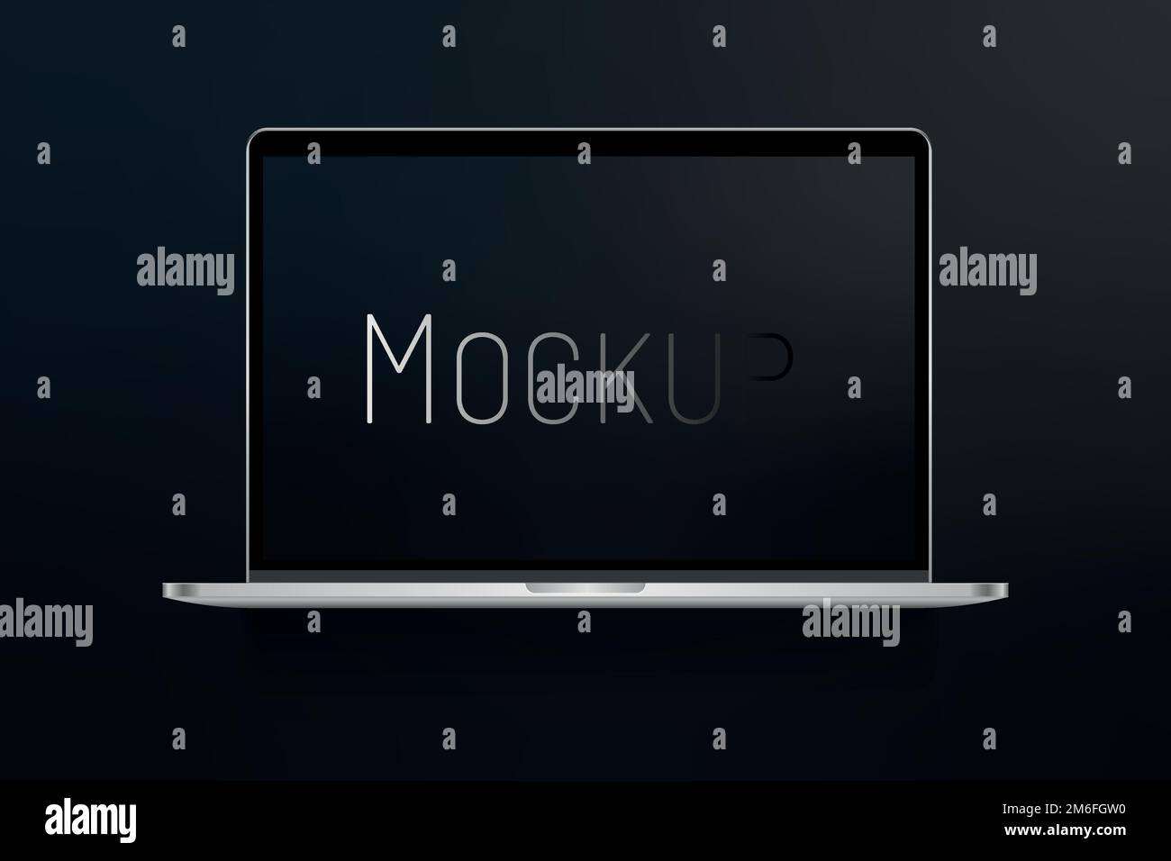 Digital modern notebook screen mockup Stock Vector Image & Art - Alamy