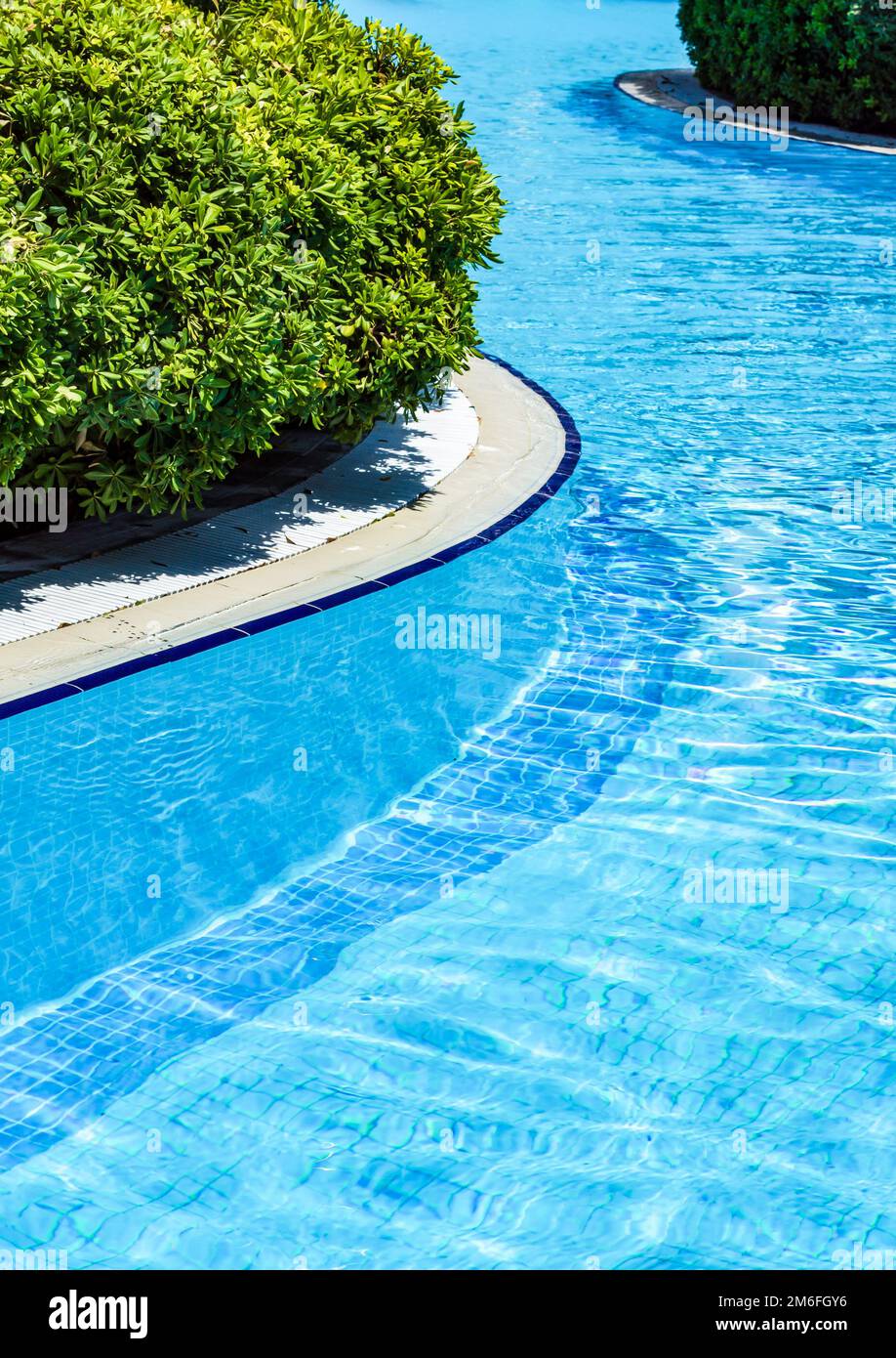 Outdoor pool with blue water Stock Photo - Alamy