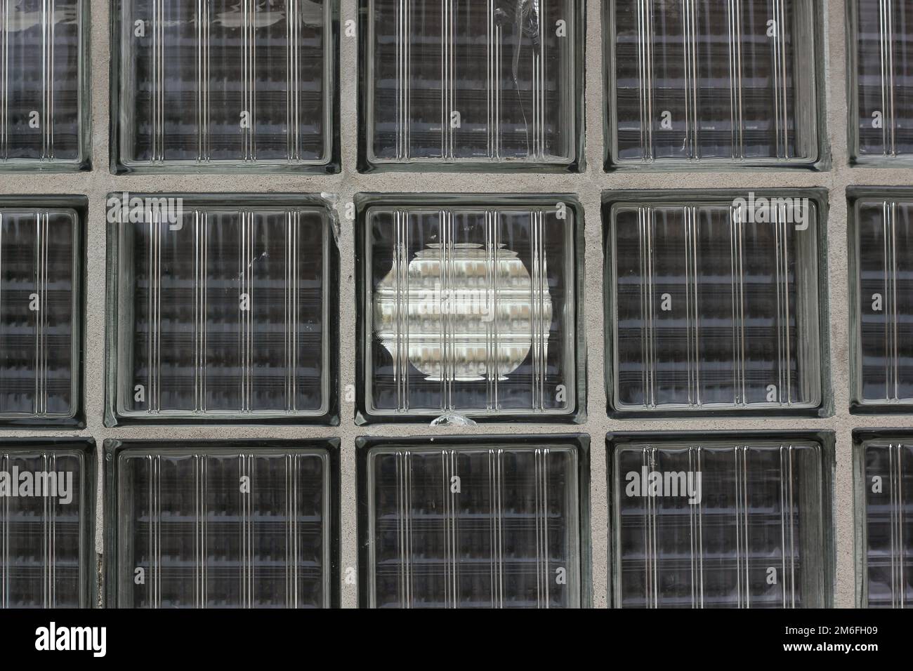 A typical common glass block window Stock Photo - Alamy