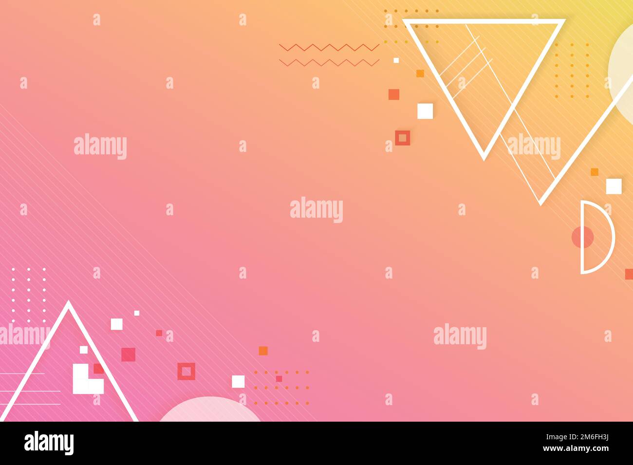 Pink orange abstract geometric background vector Stock Vector Image ...