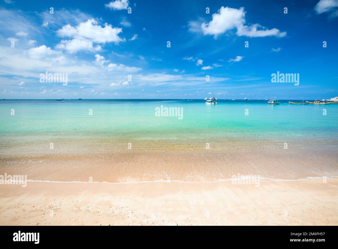 Sandy beach and beautiful tropical sea. Koh Tao Stock Photo - Alamy