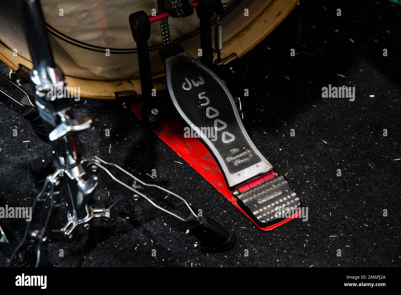 Idles drummer Jon Beavis's kit photographed at Factory Studios, Bristol ...