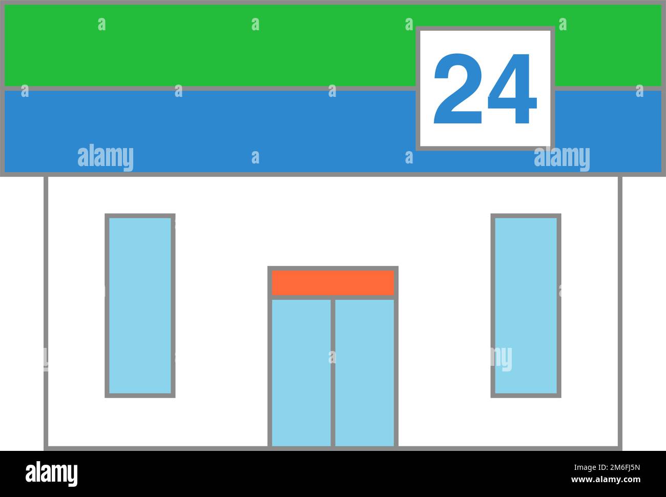 24 hour convenience store Cut Out Stock Images & Pictures - Alamy