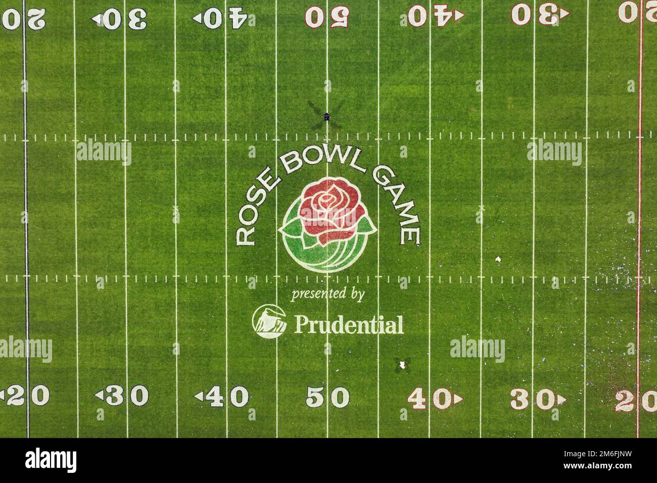 A detailed view of the 109th Rose Bowl Game presented by Prudential at ...