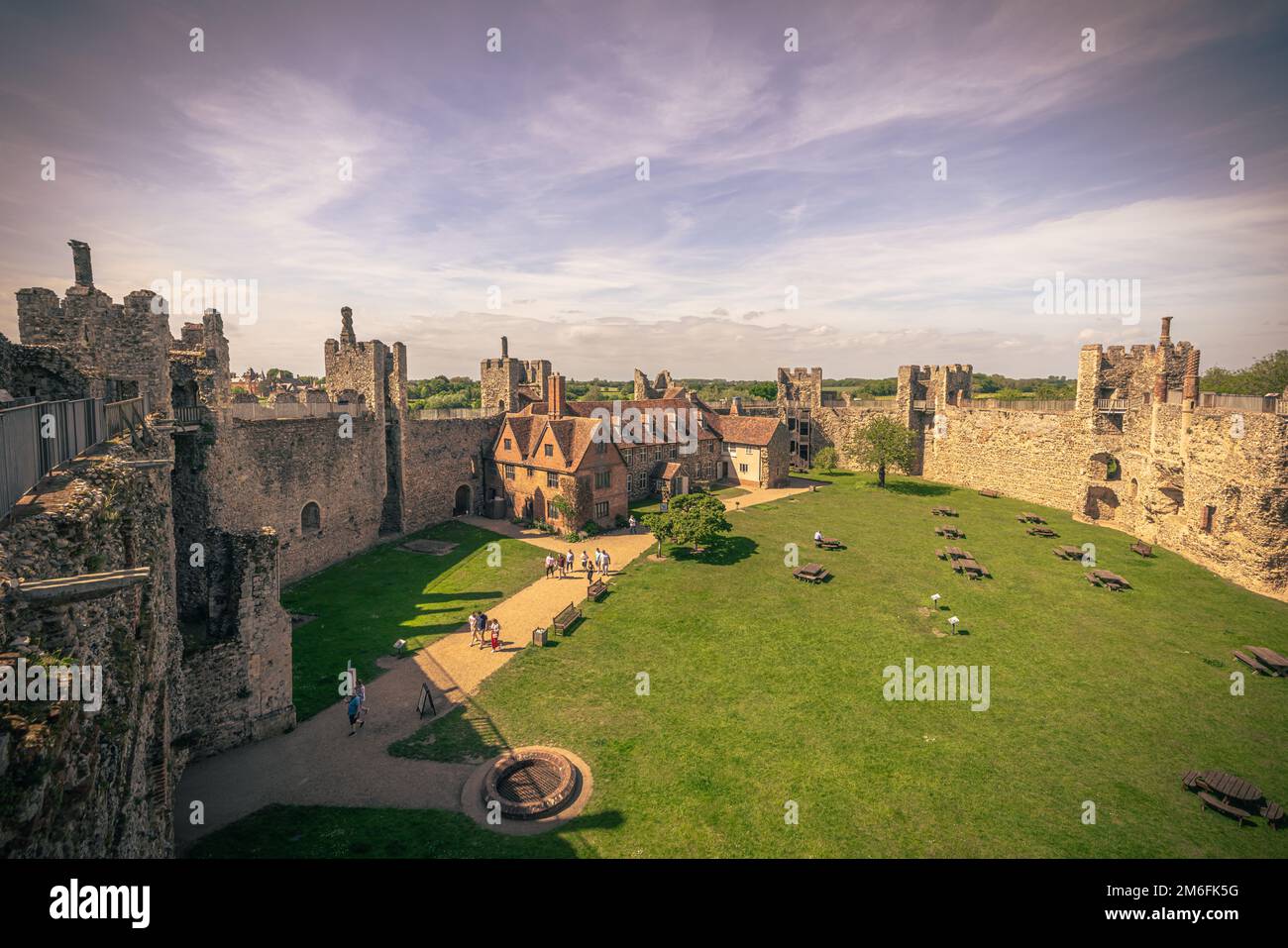 Framlingham - May 22 2022: Medieval Castle of Framlingham, England ...