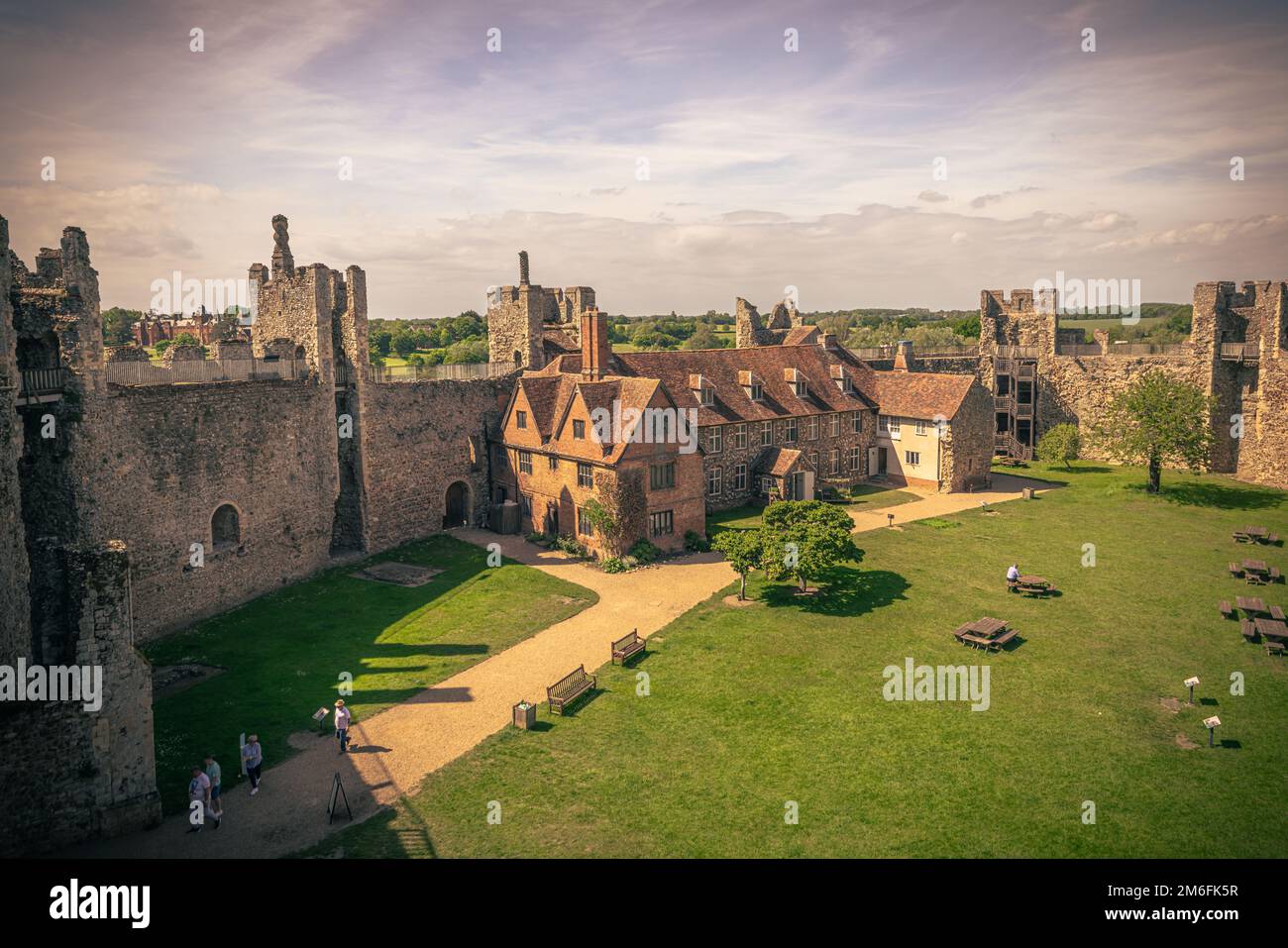 Framlingham - May 22 2022: Medieval Castle of Framlingham, England ...