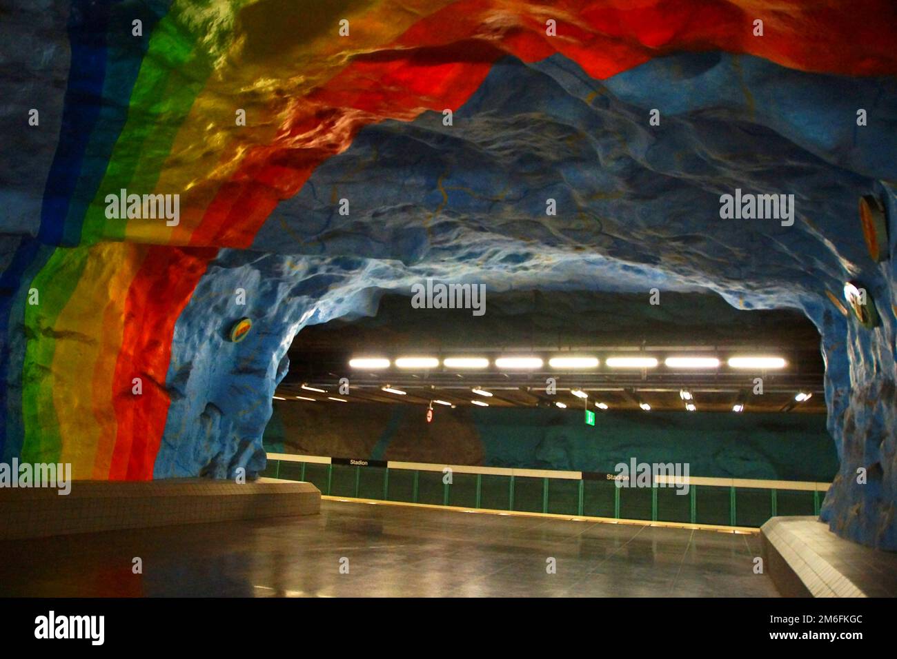Stockholm stadion metro station hi-res stock photography and images - Alamy