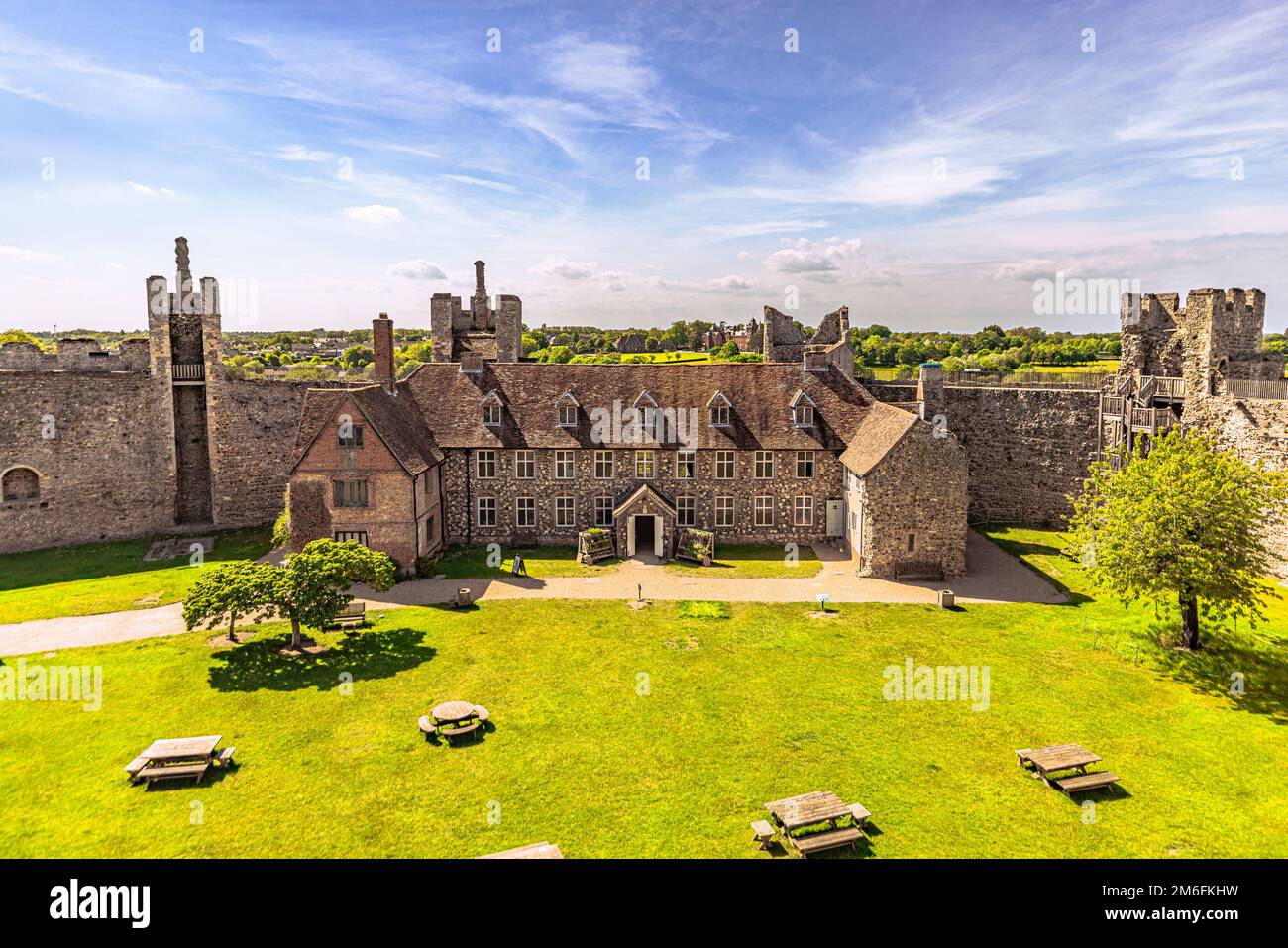 Framlingham - May 22 2022: Medieval Castle of Framlingham, England ...