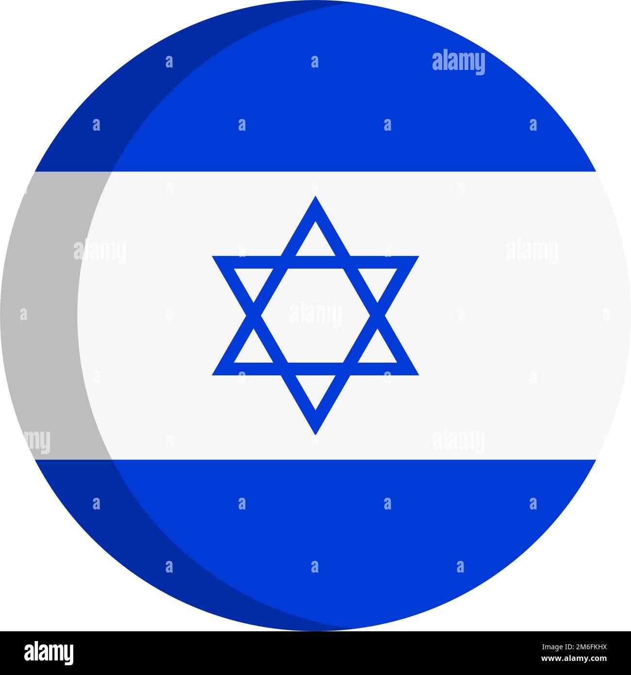 Round Flag of Israel. Judea. Editable vector Stock Vector Image & Art ...