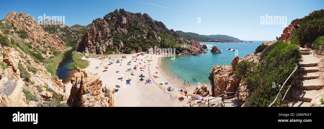 Way to Spiaggia di Li Cossi - Costa Paradiso - Sardinia Stock Photo - Alamy