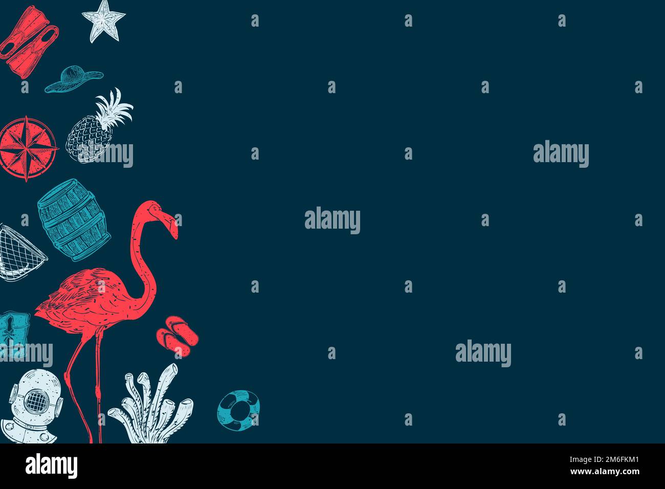 Summertime swim Stock Vector Images - Alamy