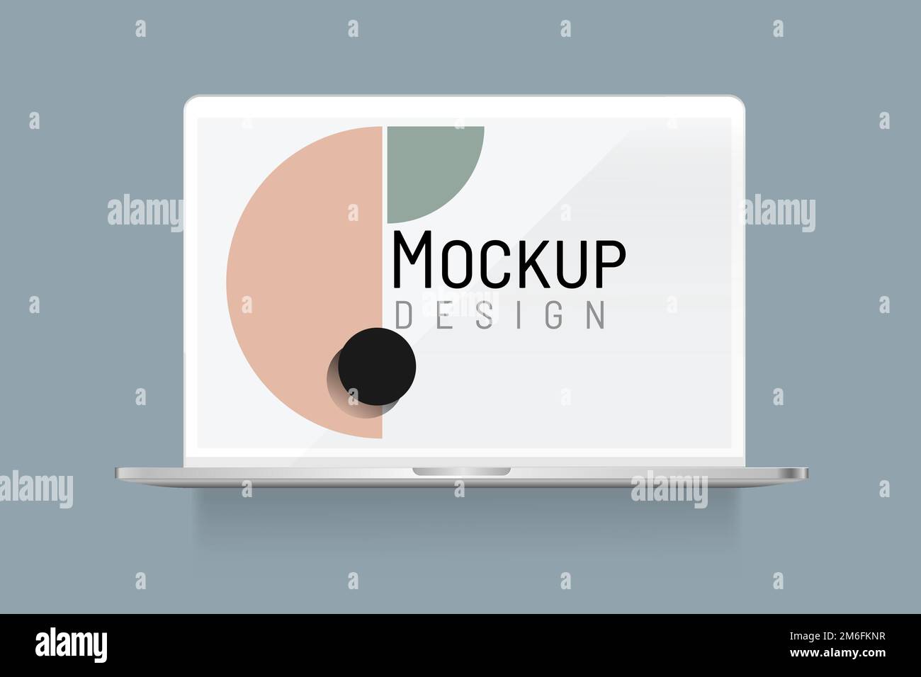 Laptop computer green screen background Stock Vector Images - Alamy