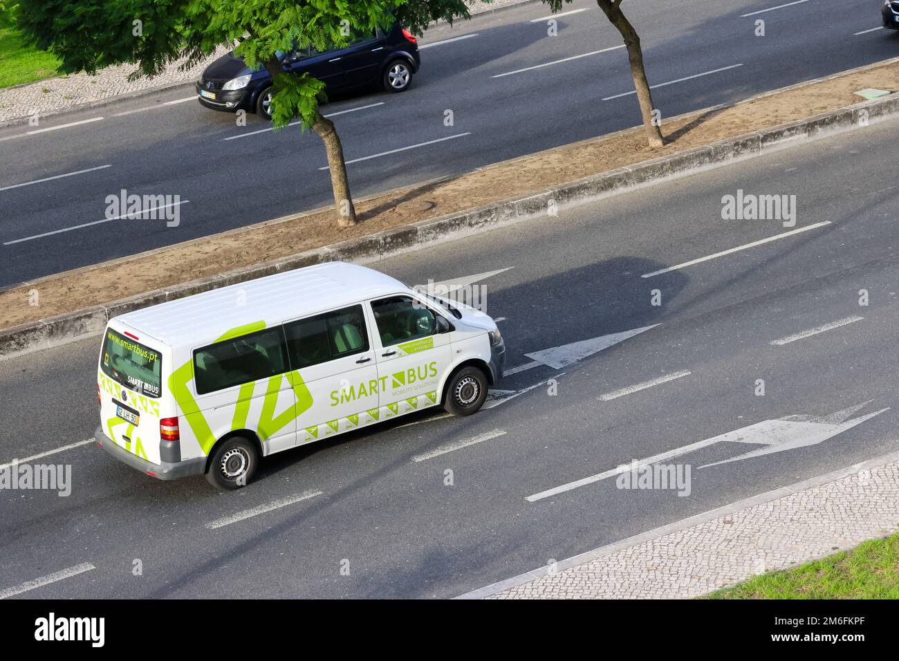 The SmartBus passenger transport vehicle on the street Stock Photo - Alamy