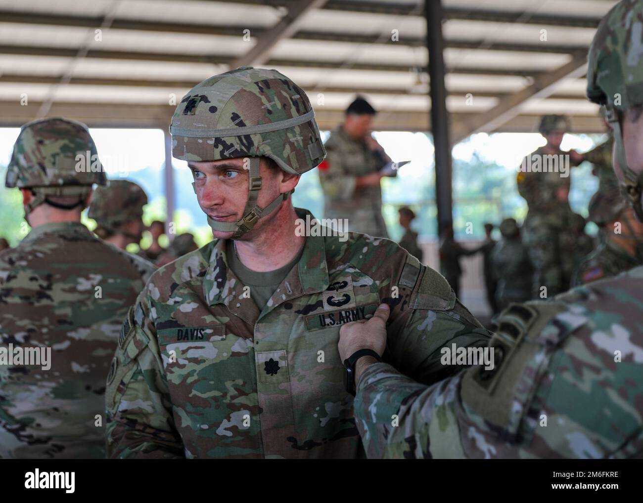 U.S. Army Paratroopers participate in Initial Manifest Call (IMC) to ...