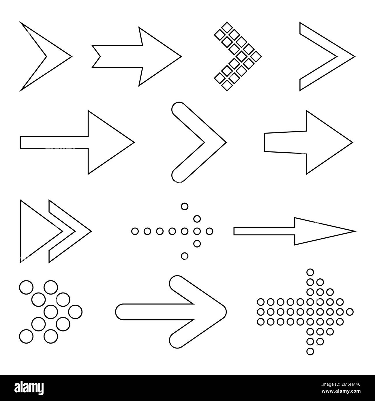 Icon Set Of Flat Arrows Isolated Arrow Icon Set Collection For Back And Next User Interface