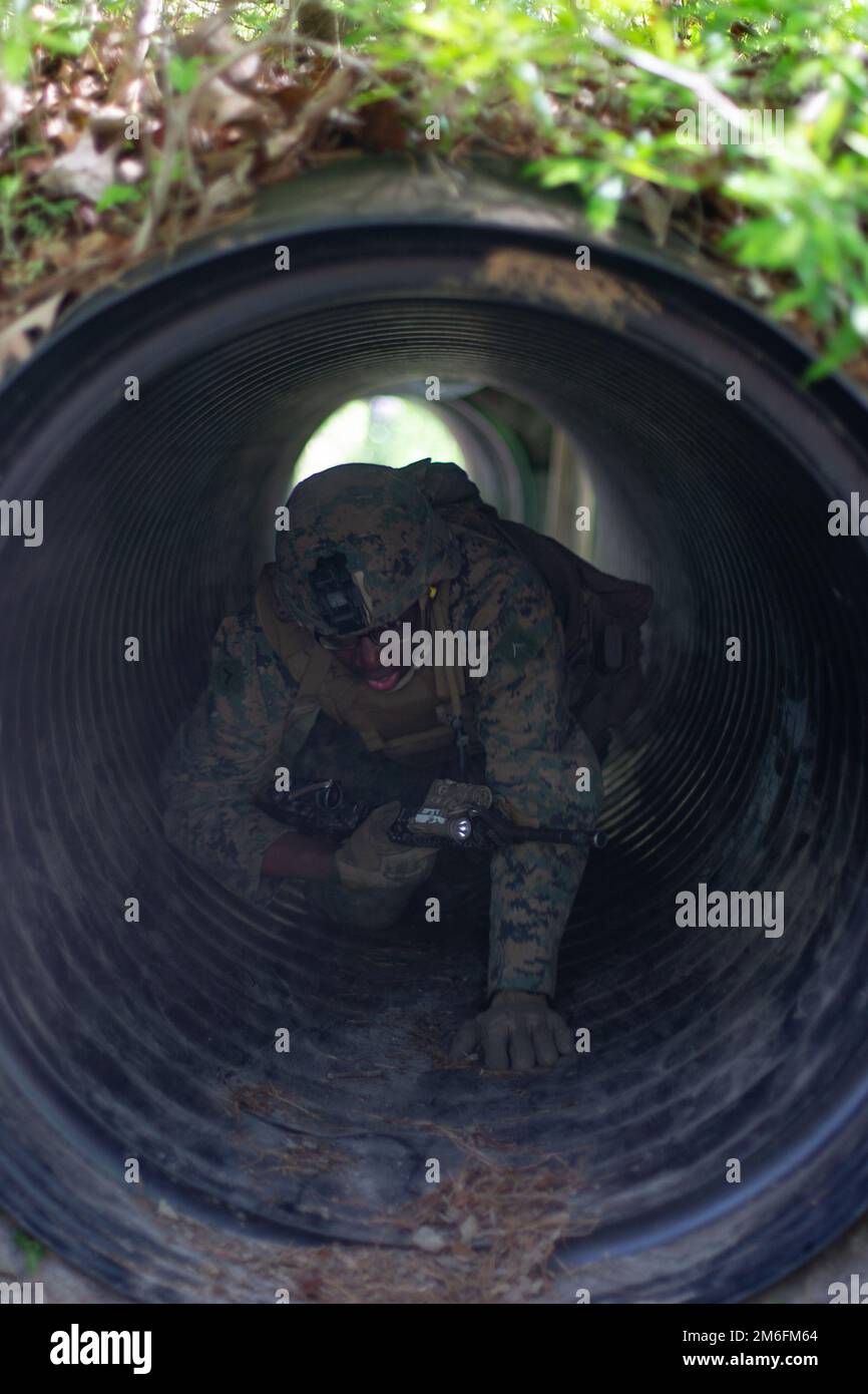 U.S. Marine Corps Pfc. Tykeim Simoneaux, a Vacherie, Louisiana, native ...