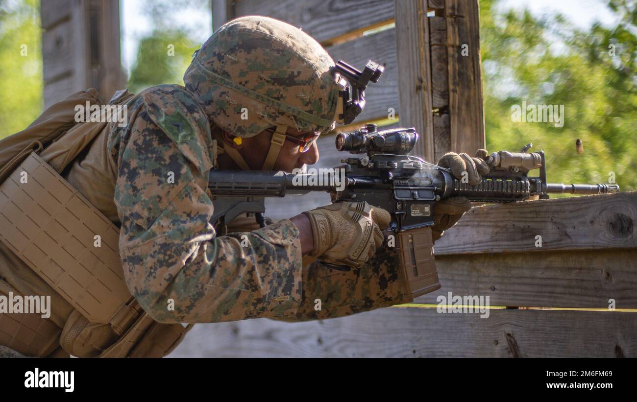 U.S. Marine Corps Pfc. Tykeim Simoneaux, a Vacherie, Louisiana, native ...