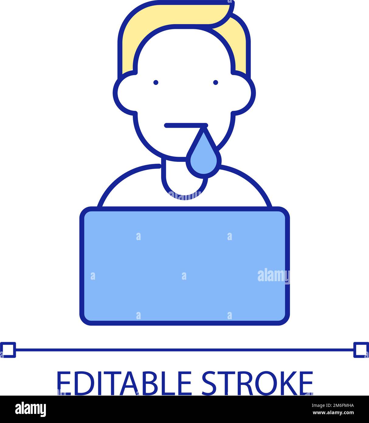 Procrastinator RGB color icon Stock Vector Image & Art - Alamy