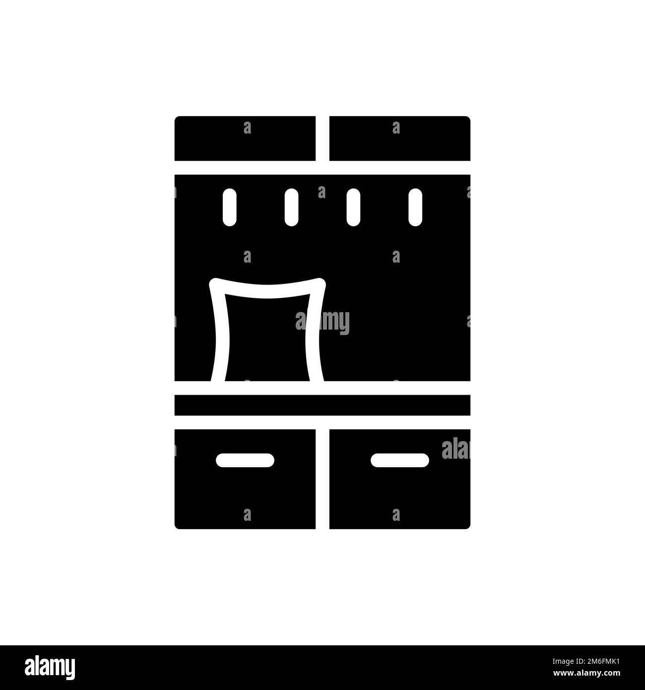 Hall tree black glyph icon Stock Vector Image & Art - Alamy