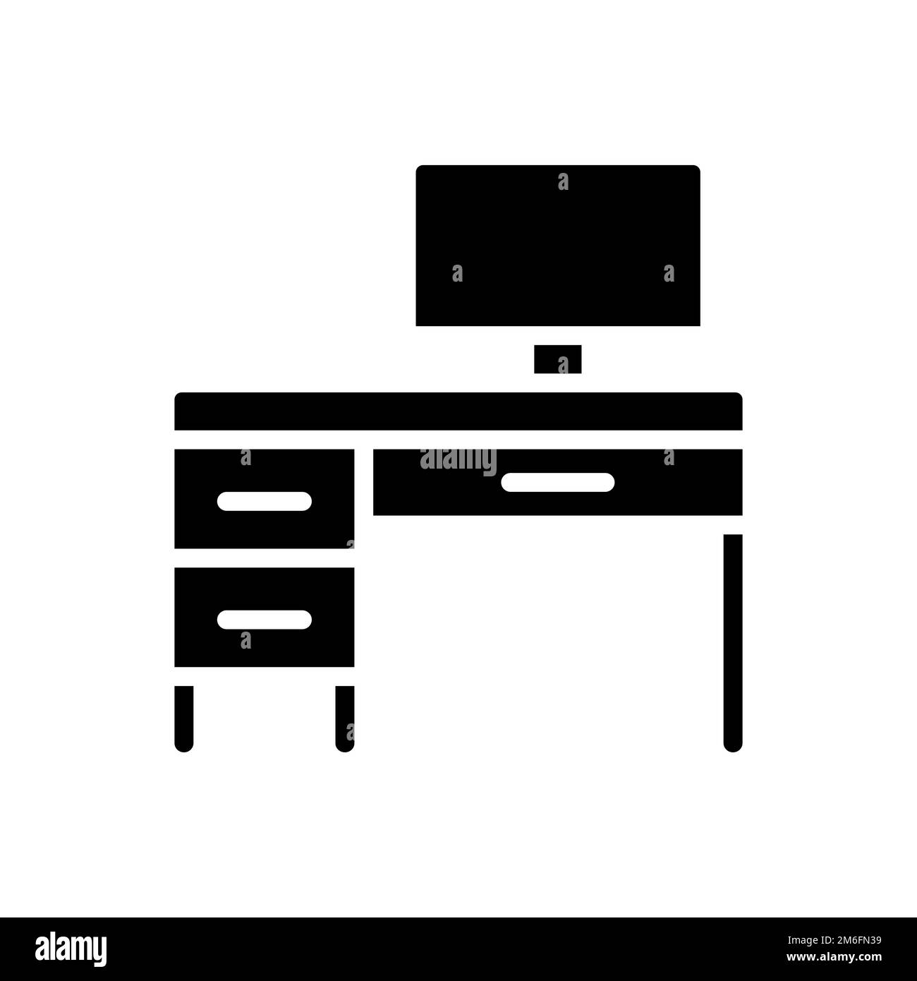 Writing desk vector Black and White Stock Photos & Images - Alamy