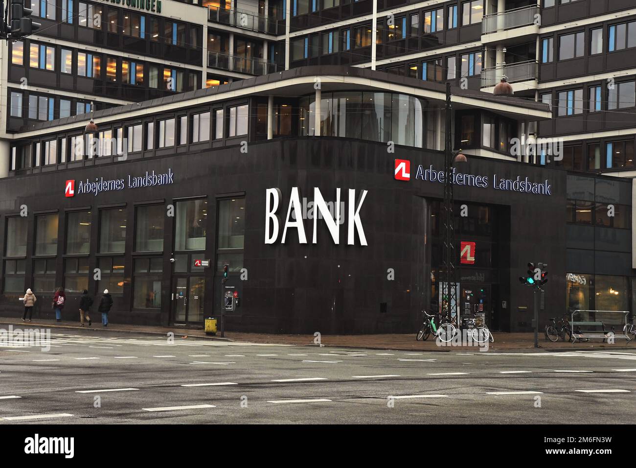 Copenhagen/Denmark/04 January 2023/ Two danish banks Arbejdernes ...