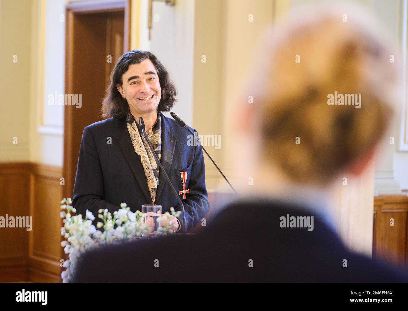 Berlin, Germany. 04th Jan, 2023. Jochen Sandig, director speaks towards ...