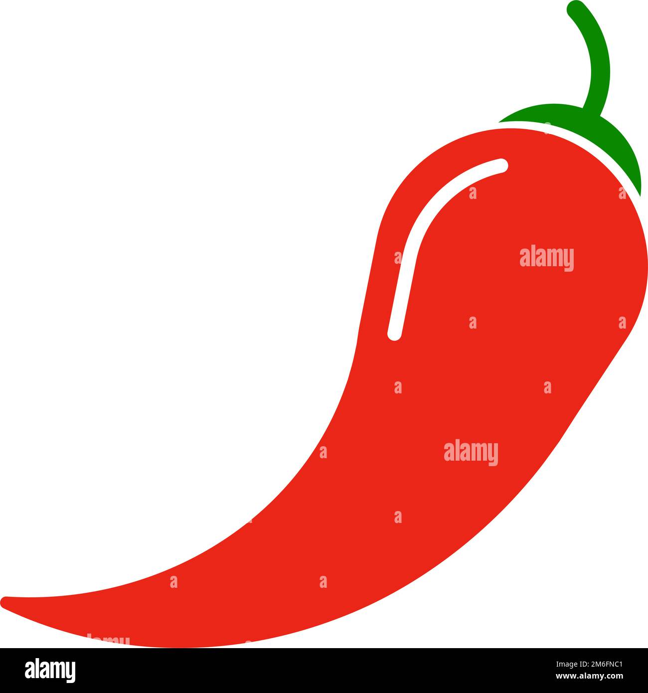 Chili Icon. Spicy or hot symbol. Editable vector Stock Vector Image ...