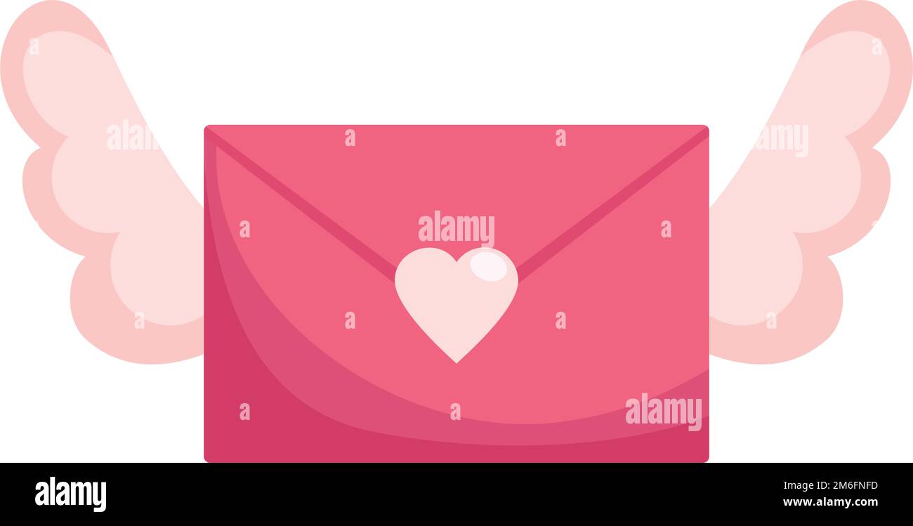 love letter with wings Stock Vector Image & Art - Alamy