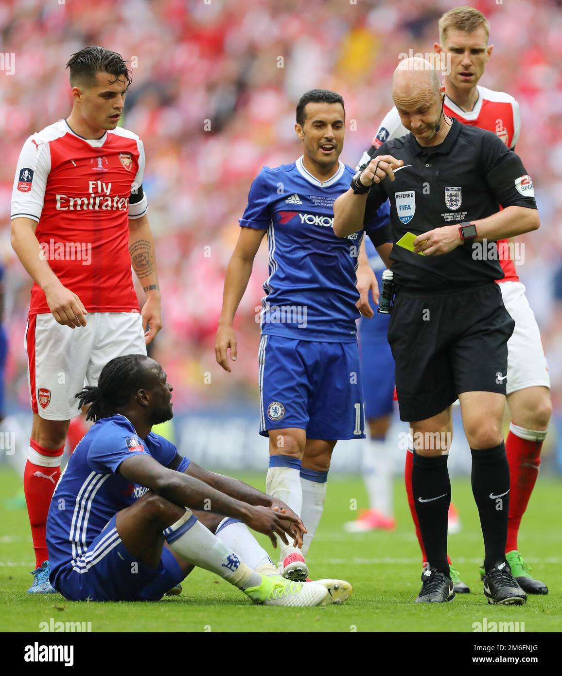 Referee, Anthony Taylor books Victor Moses of Chelsea for diving ...