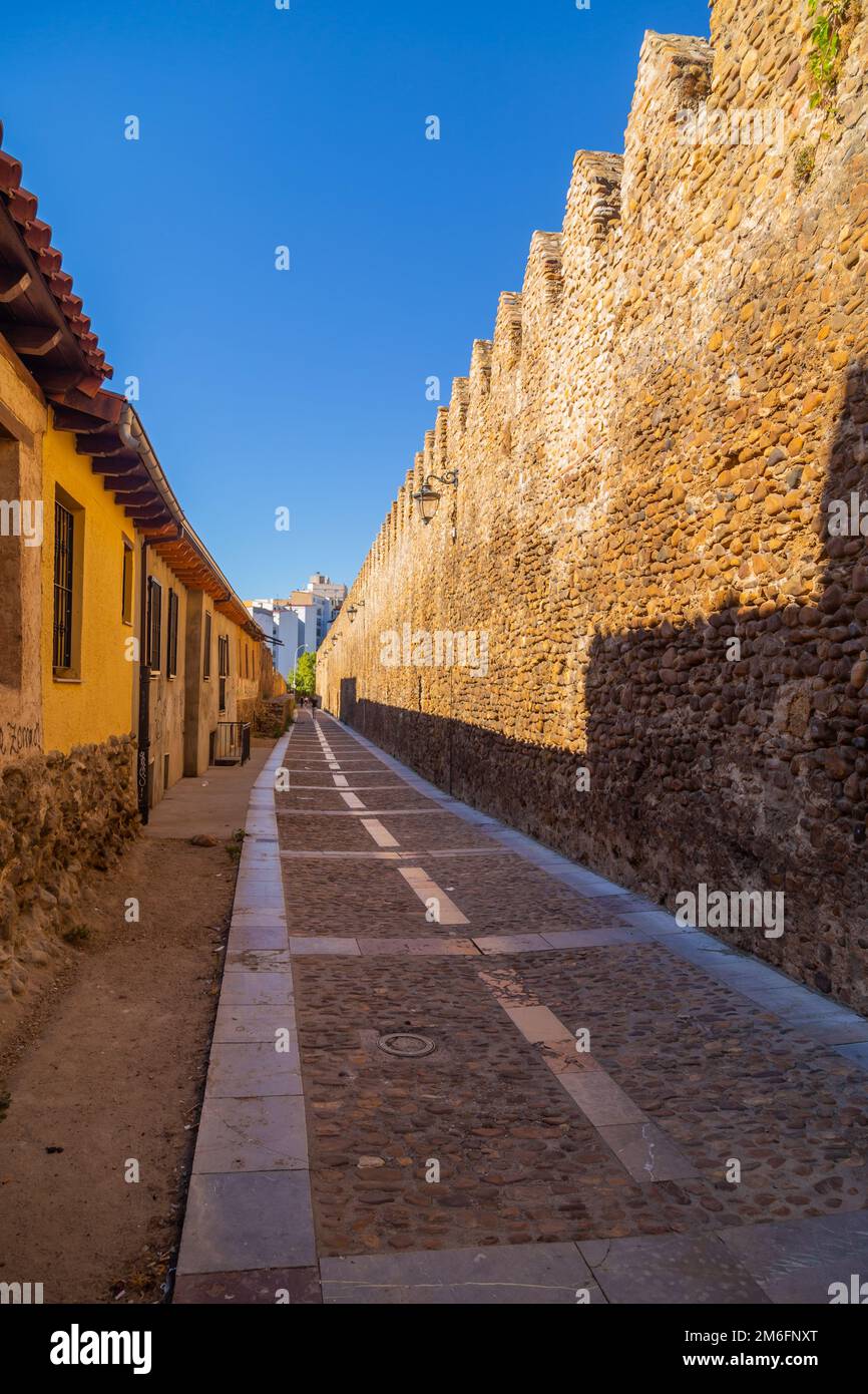 Remains of the walls of Leon, is the Roman fortification of the Spanish ...