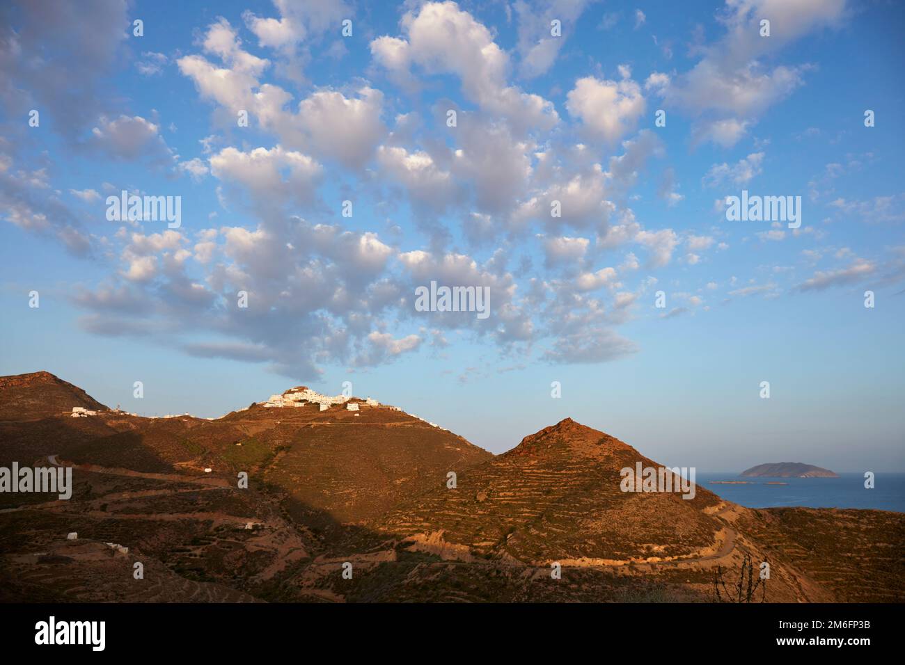 Chora of Anafi island Stock Photo - Alamy