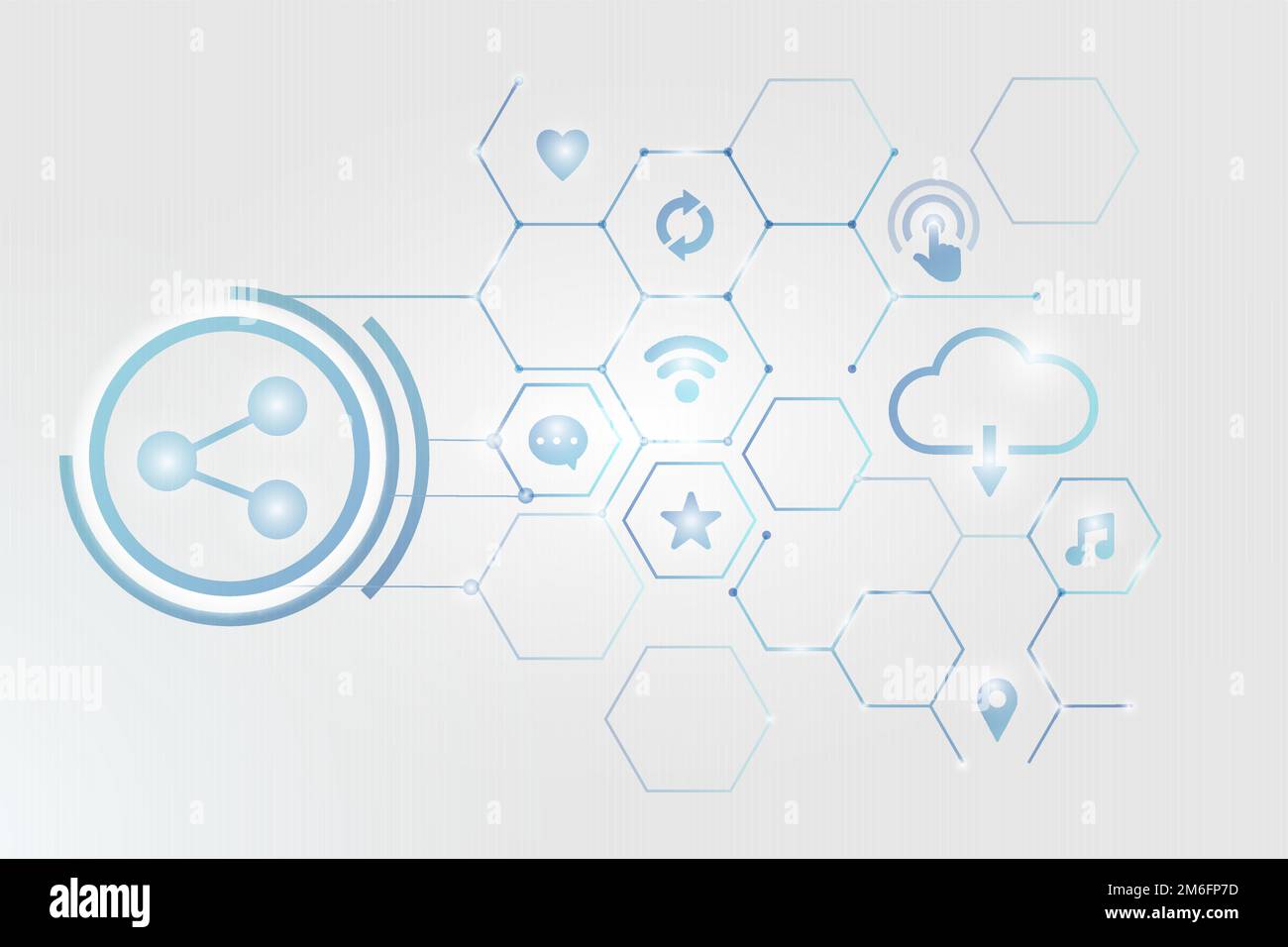 Blue social network technology icons background vector Stock Vector ... Blue social network technology icons background vector Stock Vector ...