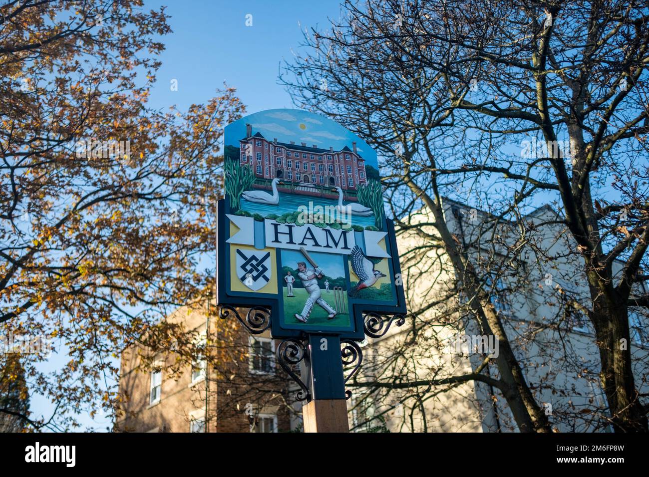 London- December 2022: Ham Common area of Richmond in South West London ...