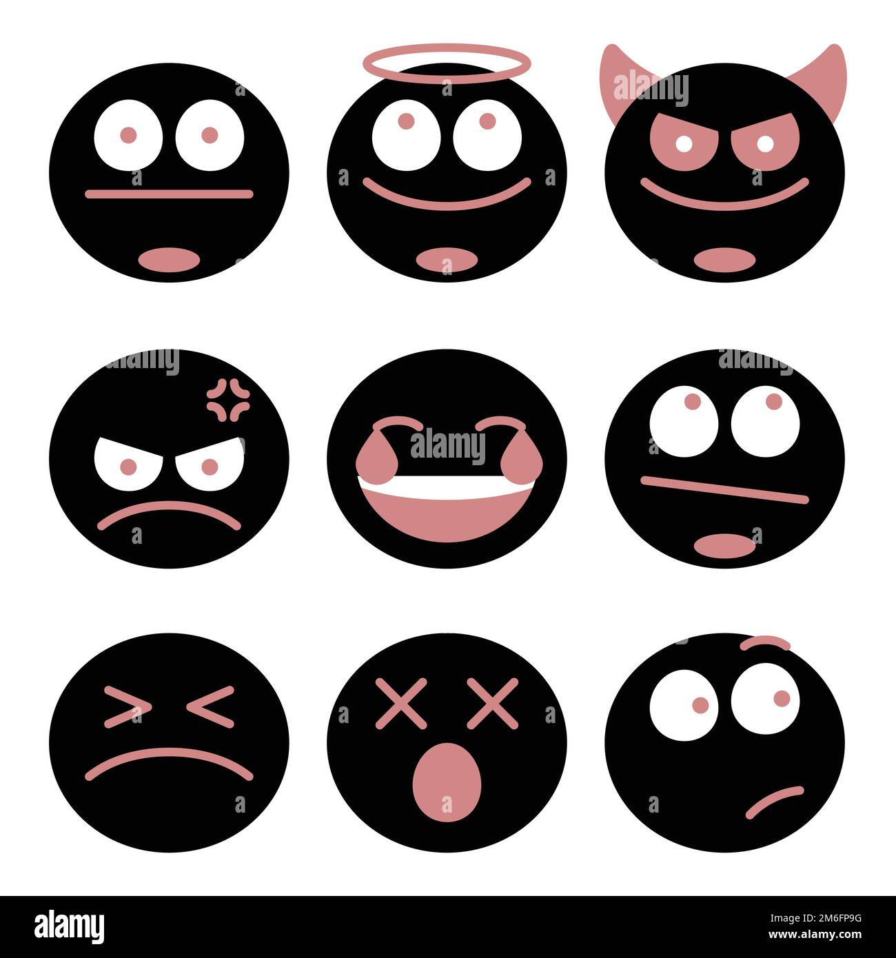 Emoticon facial expression collection vector Stock Vector Image & Art ... Emoticon facial expression collection vector Stock Vector Image & Art ...