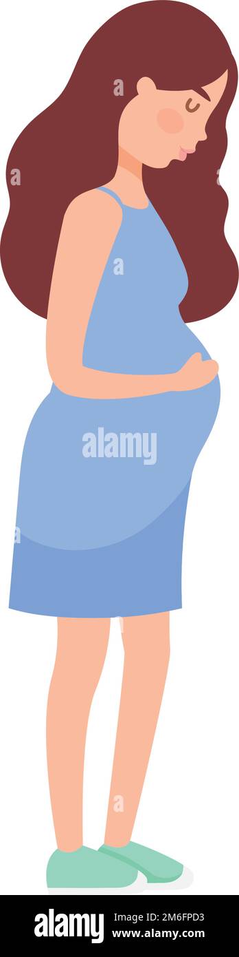 pregnant woman standing Stock Vector Image & Art - Alamy