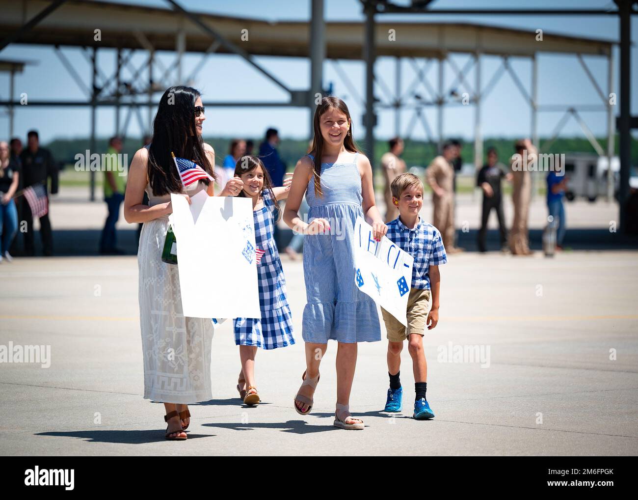 Friends and family welcome 55th Fighter Squadron pilots home from ...