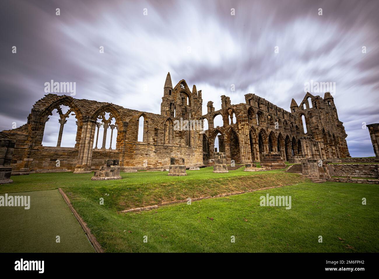 Whitby - May 23 2022: Gothic Abbey of Whitby, England Stock Photo - Alamy